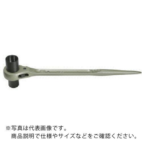 特長：ソケットは両側ロングサイズでC型鋼・H型鋼など深いところの作業が可能です。用途：六角ボルト・ナットなどの締め付けけに。仕様：対辺寸法(mm)：10×14ソケット長さ(mm)：27×27