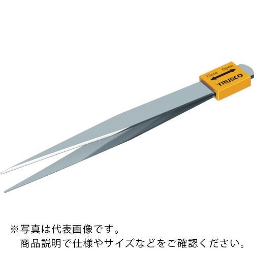 特長：先端の開閉幅を調整できるキャップが付いたピンセットです。開閉キャップを動かすと使用後は先端を閉じることができるので安全です。先端の開き具合を作業に応じて変更できるため、容易に作業ができます。用途：小物つまみ作業に。仕様：全長(mm)：...