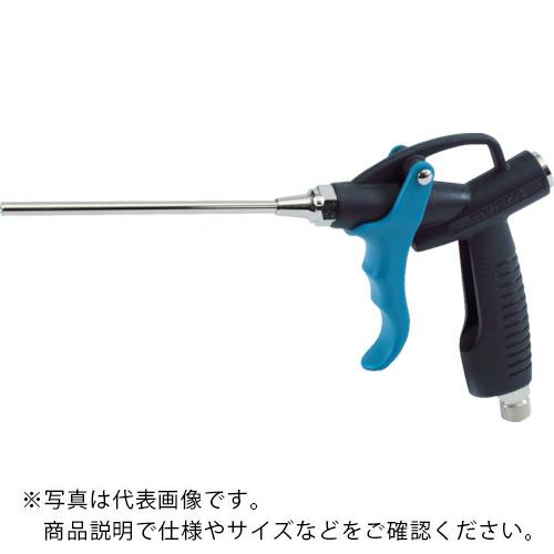 特長：レバー操作だけでさまざまな流量調節が可能です。軽量特殊ナイロンボディで剛性もあります。用途：一般ダスト作業。機械の洗浄、乾燥。仕様：ノズル長(mm)：300ノズル口径(mm)：3ノズル取付口：G1/8エア取付口：G1/4全長(mm)：...