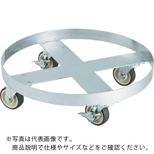 特長：オールステンレス製のドラム缶用平台車です。本体、およびキャスター金具までSUS304製ですので、さびにくく、クリーンルームでの使用もできます。十字型タイプです。用途：食品工場、研究施設、クリーンルームなど。ドラム缶の運搬。仕様：均等荷...
