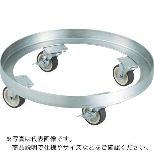 特長：オールステンレス製のドラム缶用平台車です。本体、およびキャスター金具までSUS304製ですので、さびにくく、クリーンルームでの使用もできます。用途：食品工場、研究施設、クリーンルームなど。ドラム缶の運搬。仕様：均等荷重(kg)：450...
