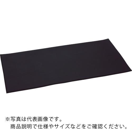 特長：優れたクッション性が体重負担を分散し、足腰の疲労を軽減します。耐油性、耐水性に優れております。用途：立ち仕事の疲労軽減用マット。仕様：色：ブラックサイズ長辺(mm)：1500サイズ短辺(mm)：450厚さ(mm)：9材質／仕上：ニトリ...