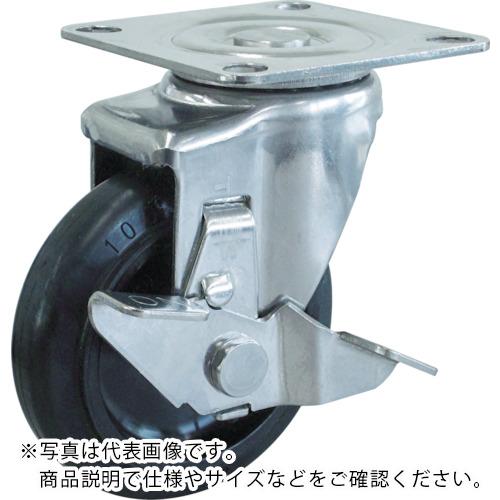 特長：耐水性・耐食性に優れたオールステンレス製です。金具がオールステンレスのため、水まわりでの使用に適しています。走行性、耐荷重性を備えた標準的な軽・中量荷重用キャスターです。運搬台車やロールボックスパレット、その他一般作業用に数多く使用さ...