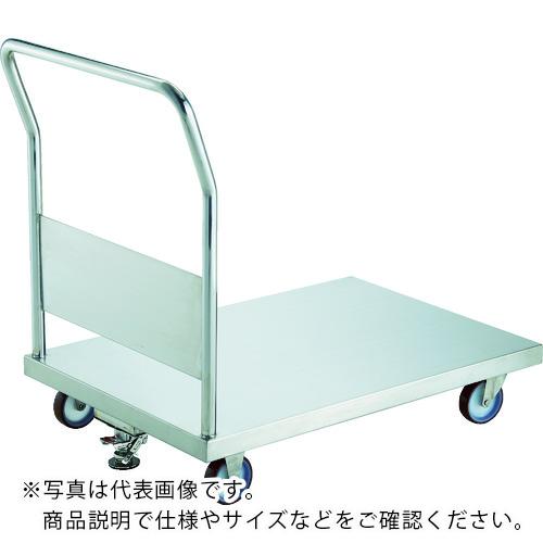 特長：荷台にしっかりと補強の入った、板厚1.5tの頑強な溶接式のSUS304製台車です。キャスターもSUS金具ですので、食品工場やクリーンルームで使用できます。用途：食品工場、研究所など。仕様：均等荷重(kg)：200長さ(mm)：1200...