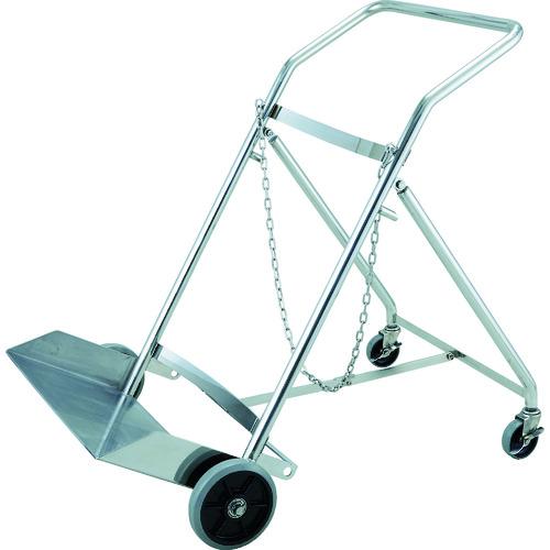 特長：オールステンレス製のドラム缶用運搬車です。仕様：均等荷重(kg)：270全長(mm)：1130すくい板(mm)長さ×幅：350×700完成品車輪：前輪200φ、後輪100φ材質／仕上：本体・金具:ステンレス（SUS304）車輪：ナイロ...
