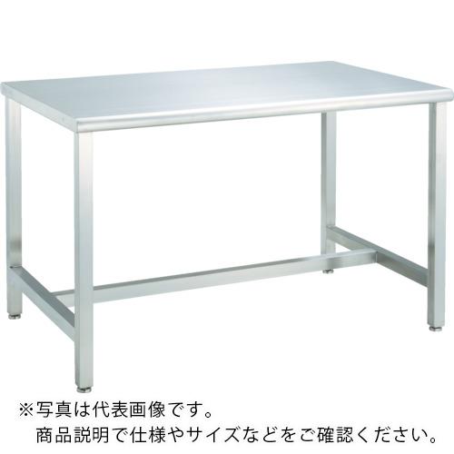 特長：天板の間口方向はR曲げ加工しているため、ほこりがたまりにくくなっています。溶接一体型です。仕様：間口(mm)：1500奥行(mm)：600高さ(mm)：750アジャスターねじサイズ：M12×1.75ヘアーライン仕上げ材質／仕上：本体・...
