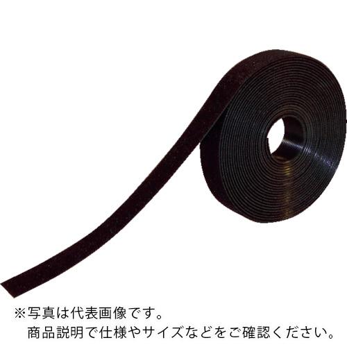 特長：片面にプラスチックフック・片面に織物ループの付いた両面タイプのマジックテープ［［R下］］です。耐候性があり長期の屋外使用にも劣化しにくい素材です。プラスチックフックのため、強い係合力で結束に利用できます。必要に応じた長さでカットができ...