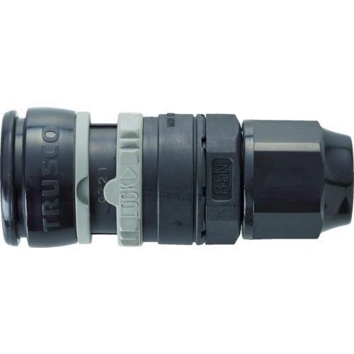 特長：ホースバンド不要設計です。ワンタッチ接続方式。セーフティロック機構を標準装備。エンジニアリングプラスチックの採用で耐衝撃性に優れています。プラスチック製ですので軽量でさびません。用途：各種エア配管。自動車業界、食品業界などに。各種機器...