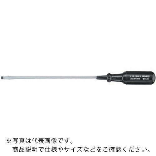 特長：滑りにくく力の入れやすいクッショングリップドライバーです。手によくフィットするクッショングリップです。先端にブラックポイント加工をしています。先端着磁可能です。用途：各種ねじの取り付け、取り外しに。仕様：刃先：-6.0×0.8mm全長...
