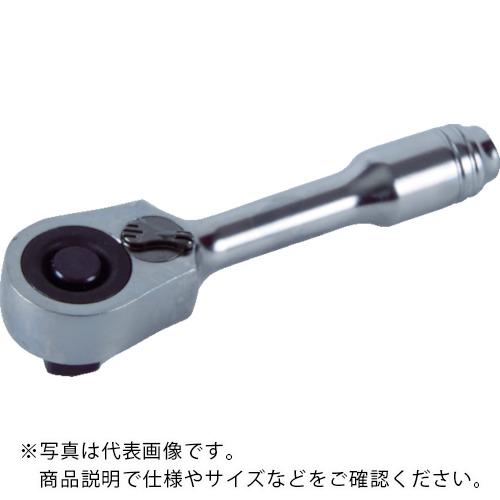 特長：プッシュボタン機能付なので、ソケットの着脱が簡単です。72歯のギアを採用し、狭い場所での作業を可能にしました。ショート（スタビー）タイプです。仕様：歯数(枚)：72差込角(mm)：凸9.5全長(mm)：100材質／仕上：クロムバナジウ...