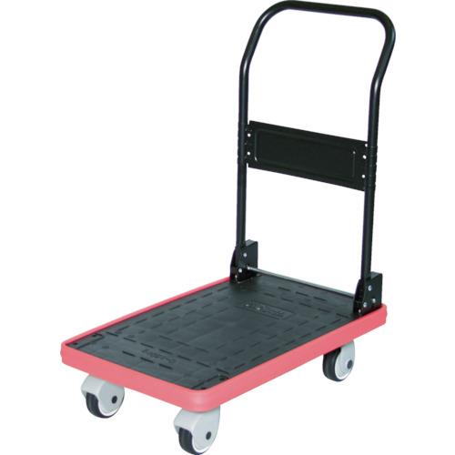 特長：荷台の全周に緩衝ゴムを巻き、ぶつけても傷を付けにくくしてあります。緩衝ゴムがテーブル面より約5mm高いためコボレ止めにもなっています。用途：荷物の運搬。仕様：均等荷重(kg)：150色：ブラック長さ(mm)：716幅(mm)：436高...