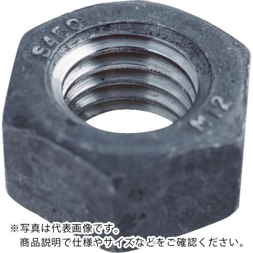 特長：S45C材に熱処理をし強度を強くしています。メッキ処理は行っていません。仕様：呼び径：M16×2.0二面幅寸法(mm)：24高さ(mm)：13強度区分：8Tナット種類：1種寸法(mm)e：27.7寸法(mm)h：13寸法(mm)k：1...
