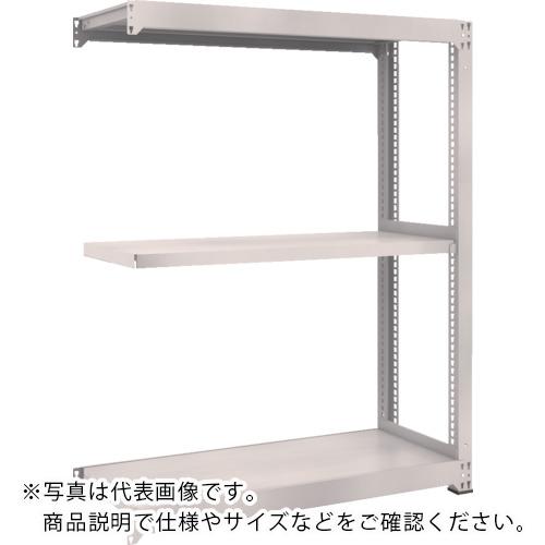 特長：ボルトを1本も使用していないボルトレス構造で、分解・組み立て作業が簡単で、作業時間を大幅に短縮できます。棚の段変更が、25mmピッチで、自由に調整、変更ができます。高さ、奥行が同じであれば、増結することができます。また、支柱を兼用する...