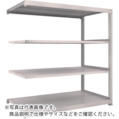 特長：ボルトを1本も使用していないボルトレス構造で、分解・組み立てが簡単。組立作業の時間を大幅に短縮できます。棚の段変更が、25mmピッチで、自由に調整、変更ができます。高さ、奥行が同じであれば、増結することができます。また、支柱を兼用する...