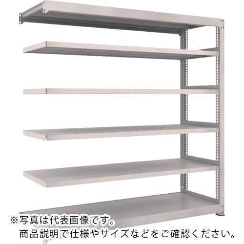 特長：ボルトを1本も使用していないボルトレス構造で、分解・組み立てが簡単。組立作業の時間を大幅に短縮できます。棚の段変更が、25mmピッチで、自由に調整、変更ができます。高さ、奥行が同じであれば、増結することができます。また、支柱を兼用する...