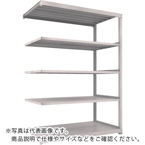 特長：ボルトを1本も使用していないボルトレス構造で、分解・組み立て作業が簡単で、作業時間を大幅に短縮できます。棚の段変更が、25mmピッチで、自由に調整、変更ができます。高さ、奥行が同じであれば、増結することができます。また、支柱を兼用する...