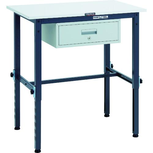 特長：650〜950mmの間で50mmピッチの高さ調節が可能です。引出しは使い勝手に応じて任意の場所に取り付け可能です。仕様：天板材質：リノリューム張間口(mm)：900奥行(mm)：600高さ(mm)：650〜950脚部カラー：ダークグレ...