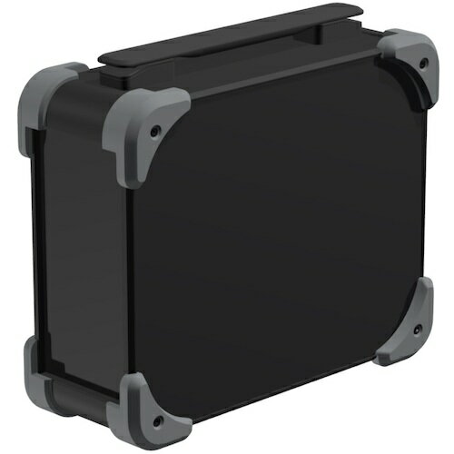 特長：キャリングハンドル付の耐衝撃型アルミケースです。用途：コーナーガードは弾力性のあるTPE (エラストマ) 製で、 滑りにくくゴム足の役割にもなります。仕様：色：ブラック/グレー/ブラック高さ(mm)：78縦(mm)：258横(mm)：...