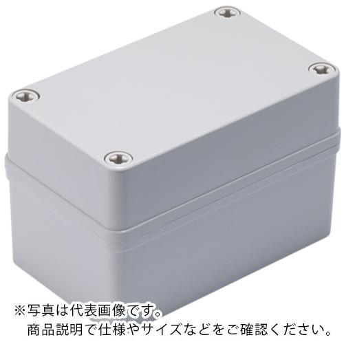 特長：ポリウレタン製防水ガスケット付のビス止めタイプの小型ボックスです。FA・制御/電設工事用など様々な分野で使用可能な汎用プラスチックボックスです。用途：コントロールボックス仕様：間口(mm)：80奥行(mm)：130高さ(mm)：85付...