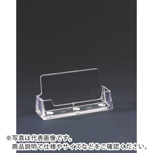特長：透明度が高く一体成型できれいに製作しています。用途：印刷物の展示に。仕様：間口(mm)：101奥行(mm)：37高さ(mm)：52内寸W(mm)：9318プリコ　カタログスタンド　卓上用　名刺　横材質／仕上：スチロール　●代表画像につ...