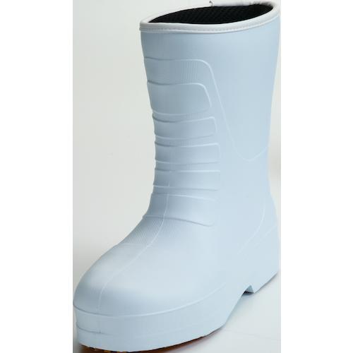 特長：耐滑で目詰まりしにくい靴底「デルタソール」搭載のEVA軽量長靴です。用途：食品業界用で、特に床が水・油で滑り、またミンチ肉や練り物などが落ちて靴底が目詰まりしてしまう現場に。仕様：寸法(cm)：26.5〜27.0足幅サイズ：3E色：ホ...