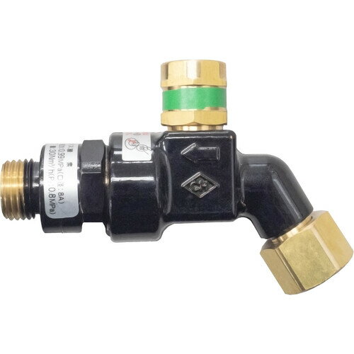 特長：逆流・逆火を確実に遮断する高い安全性です。逆火試験・耐圧試験・逆流試験・耐衝撃試験・遮断試験・気密試験、全てに合格した乾式安全器です。生産物賠償責任保険付です。用途：逆火防止に。仕様：適合ガス：酸素使用圧力(MPa)：0.99入口接続...