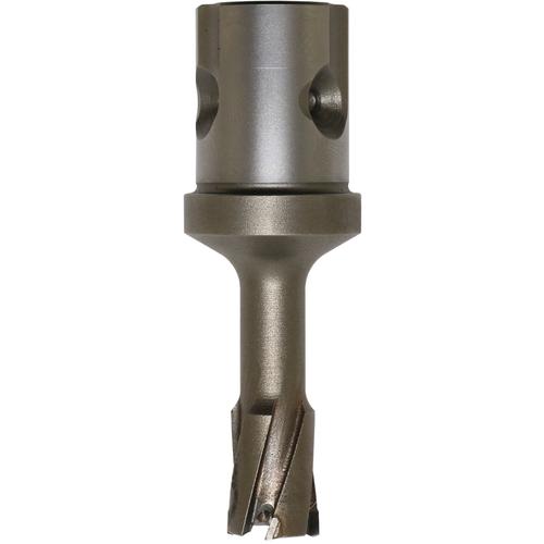 特長：材料の排出性に優れた特殊な刃形です。穴あけがスピーディーです。ストレスの無い切込みです。長寿命です。用途：建築・橋梁・鉄構・造船関係など、あらゆる現場での鋼材形鋼の穴あけに。仕様：刃径(mm)：14.5最大加工板厚(mm)：25適合機...