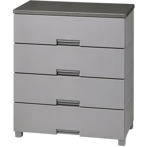 特長：TSPP環境負荷の少ない原料(PP再生材比率10%以上)を使用。天板は軽くて丈夫なハニカム構造。ホコリが入りにくい壁構造。飛出し防止用ロック機能付き。サイドローラーによるスムーズな引出し。滑り止め付きの専用脚。移動に便利なキャスター（...