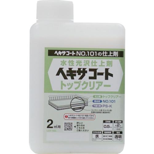 特長：ヘキサコート101の上塗り剤です。水性光沢仕上げ剤です。用途：ヘキサコート101専用上塗り剤です。仕様：色：透明容量(L)：1.9乾燥時間：夏(30度)約1時間、冬(10度)約3時間塗布面積(［［M2］］)：約2塗布面積：約2(平米)...