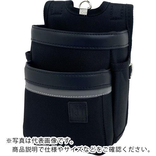 特長：摩耗や釘の突き抜けに強い高密度1680デニール100％ナイロンを使用しています。反射テープ付きで視認性バツグンです。ポケットの縁に反しがなく指を痛めない仕様です。コンパクトサイズのポケット2段タイプです。深いU字カットベルト通しでハー...