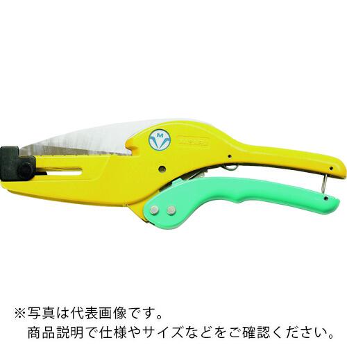 特長：ラチェット式でらくらく切断できます。切り子も出ません。ケーブル等金属の切断はしないでください。用途：配線保護カバー専用の切断工具。仕様：長さ(mm)：295全長(mm)：600切断可能な主な配線カバー：ニュー・エフモール(4号まで)、...