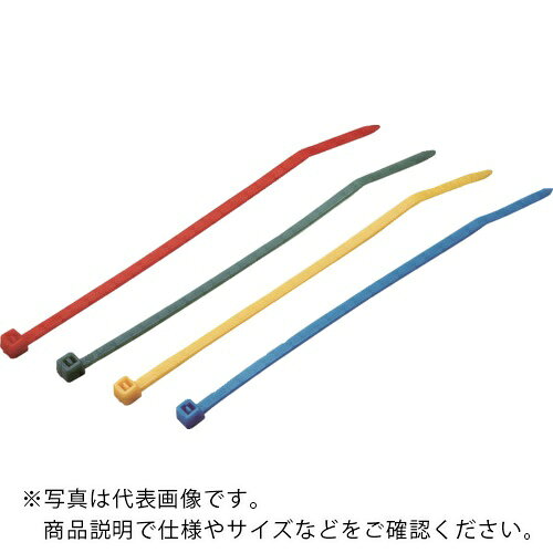 特長：いろいろな簡単結束ができます。仕様：色：アソート幅(mm)：3.6長さ(mm)：200厚さ(mm)：1最大結束径(mm)：52引張強度(N)：147全長(mm)：200最大結束内径(mm)：52引張強度(kg)：18.2使用温度範囲：...