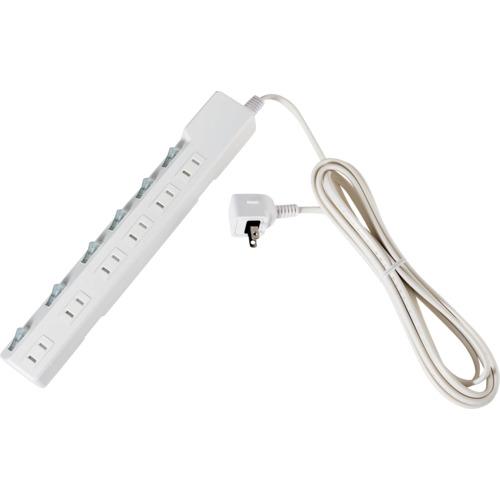 特長：LEDランプ仕様　独立スイッチです。雷から接続機器を守る耐雷サージ付です。プラグに雷ガード表示LED付AC差込口はホコリ・ゴミの侵入を防ぐ扉付熱や衝撃に強いPBT樹脂採用コードは、断線に強い保護被ふくACアダプター用差込口本体の向きに...