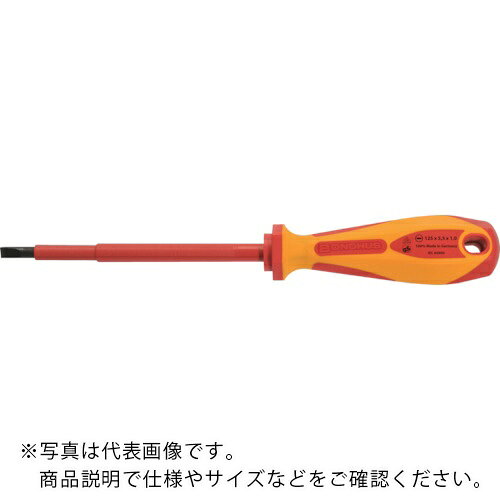 特長：実用最大耐電圧AC1000Vです。電気・通信設備工事などの作業に適しています。クッション性の高いラバーグリップ・二重形成ハンドルを採用しています。硬度とトルク値はドイツDIN規格及びISO基準以上です。ブレードを差し込んでの強力な締め...