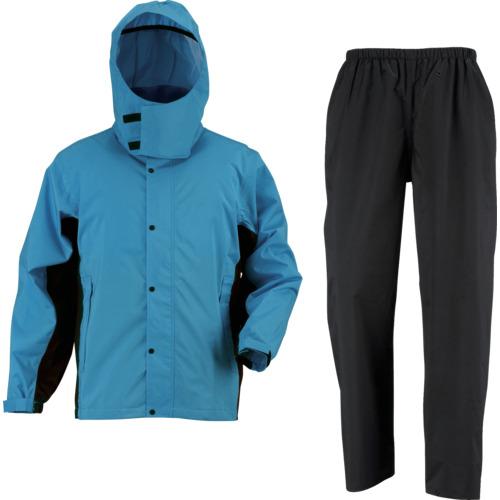 特長：取り外し可能なヘルメット対応フードを装備したレインスーツです。耐水圧10000mm、透湿度10000g/[[M2]]・24hrで安心な生地スペックです。背面に大型ベンチレーションを装備し不快なムレを逃がします。3D立体裁断で快適に動け...