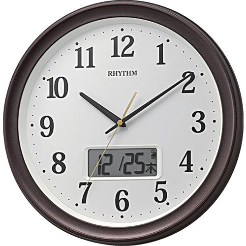 特長：1つの液晶で、カレンダー表示と温度湿度表示の切替が出来ます。5秒ごとに自動切替もできる便利な電波掛時計です。秒針は音の静かな連続秒針です。仕様：直径(mm)：325厚さ(mm)：50電源：単3アルカリ乾電池×2本（別売）電池寿命：約1...
