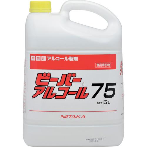 特長：アルコール度数75％の食品添加物タイプのアルコール製剤です。食器・調理器具の除菌に使えます。用途：厨房や設備環境のウイルス対策や除菌用。食品に。仕様：容量(L)：5タイプ：食品添加物アルコール度数75％材質／仕上：エタノール　●代表画...