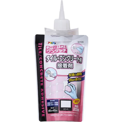 特長：タイル、木部、コンクリートの割れ、欠けなどの接着補修に適しています。接着力、耐水性、耐候性に優れています。水性なので臭いが少なく、火気の心配もありません。接着面に多少の凹凸があっても接着できます。ネジや釘が使用できない箇所への接着が可...