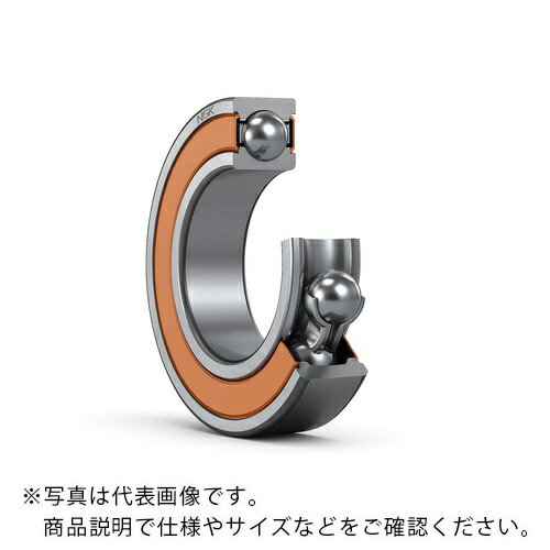 特長：内部への異物侵入や封入されている潤滑剤の漏れを抑制するためゴムシールが装着されています。グリース密封性や防じん性に特に優れており防水性もあります。用途：摩擦トルクが小さく、高速回転する箇所や低騒音、低振動が要求される用途に最も適してい...