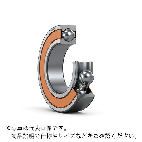 特長：内部への異物侵入や封入されている潤滑剤の漏れを抑制するためゴムシールが装着されています。グリース密封性や防じん性に特に優れており防水性もあります。用途：摩擦トルクが小さく、高速回転する箇所や低騒音、低振動が要求される用途に最も適してい...