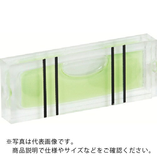 特長：はかり・測定器・重機・家電などに直接取り付けて使用します。用途：機器取付用。水平測定に。仕様：長さ(mm)：25高さ(mm)：9.5厚さ(mm)：3.5マグネット：なし気泡管色：グリーン感度：0.50mm/m＝0.0286°蓄光シート...
