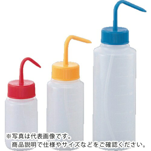 特長：薬品をキャップの色で識別できます。　フタとノズルが一体成型ですので、液モレを防ぎます。仕様：容量(ml)：250色：レッド目盛間隔(ml)：50直径(mm)：66高さ(mm)：124タイプ：広口材質／仕上：PE(ポリエチレン)　●代表...