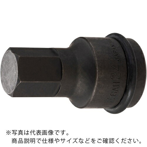 特長：インパクトレンチなどの動力工具用のソケットです。仕様：差込角(mm)：19.0対辺寸法(mm)：24全長(mm)：75適合ピン：PIN5033S適合Oリング：RINGT32S対辺(mm)：24材質／仕上：構造用鋼セット内容／付属品：ピ...