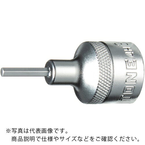 特長：ラチェットハンドルに差し込んで使用することにより、締め付けが素早く行えます。仕様：差込角(mm)：12.7対辺寸法(mm)：3ビット長さ(mm)：17全長(mm)：49材質／仕上：構造用鋼　●代表画像について 商品によっては、代表画像...