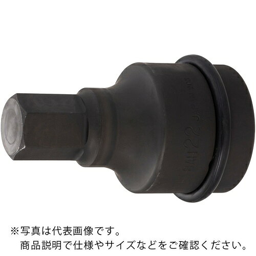 特長：インパクトレンチなどの動力工具用のソケットです。仕様：差込角(mm)：25.4対辺寸法(mm)：22全長(mm)：90適合ピン：PIN5544S(対辺17〜32mm)、PIN5550S(対辺36mm)適合Oリング：RINGW30S(対...