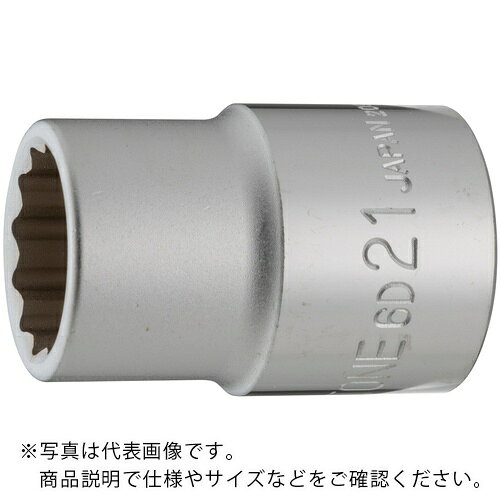 特長：スタンダードタイプで、対辺12角形状です。重工業整備まで必要なツールを取りそろえています。12角は6角よりも、ボルト頭やナットに対して2倍差し込みやすく作業効率がアップします。仕様：差込角(mm)：19.0対辺寸法(mm)：21全長(...