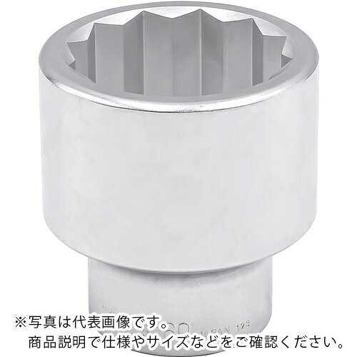 特長：スタンダードタイプで、対辺12角形状です。重工業整備まで必要なツールを取りそろえています。12角は6角よりも、ボルト頭やナットに対して2倍差し込みやすく作業効率がアップします。仕様：差込角(mm)：25.4対辺寸法(mm)：60全長(...