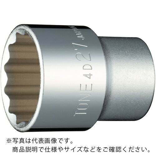 特長：スタンダードタイプで、対辺12角形状です。重工業整備まで必要なツールを取りそろえています。12角は6角よりも、ボルト頭やナットに対して2倍差し込みやすく作業効率がアップします。仕様：差込角(mm)：12.7対辺寸法(mm)：27全長(...