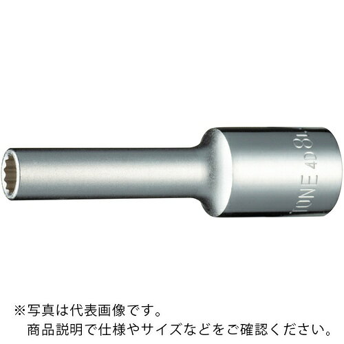 特長：ボルトが突き出したナットを回すのに最適です。深い箇所のナットにも最適です。12角は6角よりも、ボルト頭やナットに対して2倍差し込みやすく作業効率がアップします。用途：ボルト・ナットの締付け・緩め作業用。仕様：差込角(mm)：12.7対...