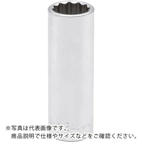 特長：ボルトが突き出したナットを回すのに最適です。深い箇所のナットにも最適です。12角は6角よりも、ボルト頭やナットに対して2倍差し込みやすく作業効率がアップします。用途：ボルト・ナットの締付け・緩め作業用。仕様：差込角(mm)：19.0対...